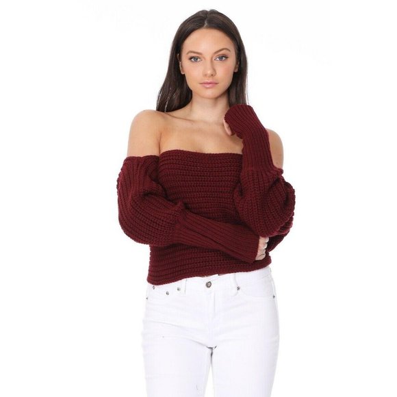 Mak | Sweaters | Shoulder Long Sleeve Wrap Sweater | Poshmark